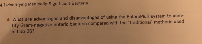 Solved 4 Identifying Medically Significant Bacteria 4. What | Chegg.com
