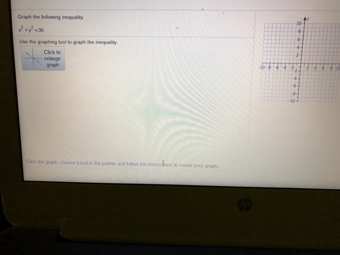 Solved Graph the following inequality 10 Use the graphing | Chegg.com