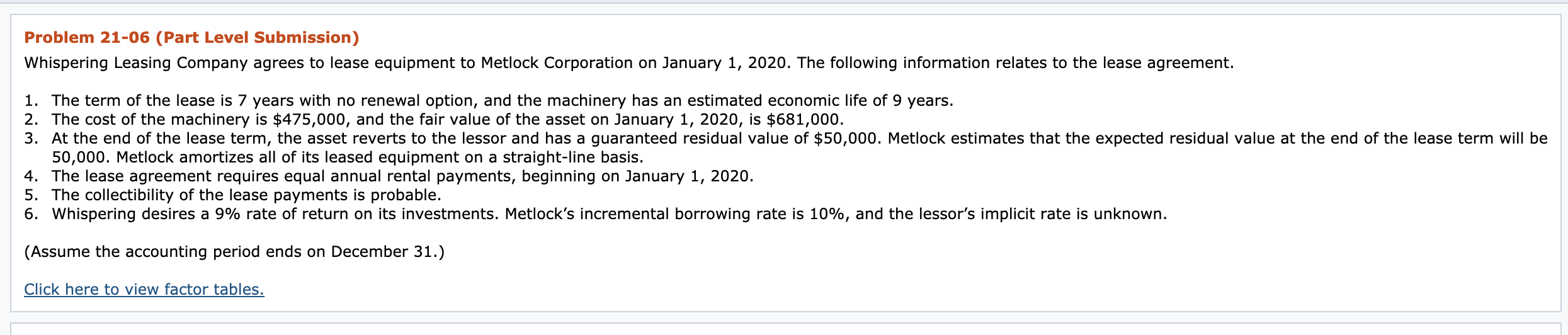 Solved Problem 21-06 (Part Level Submission) Whispering | Chegg.com