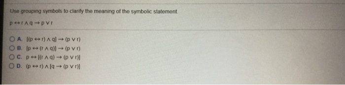 Solved Use grouping symbols to clarify the meaning of the | Chegg.com