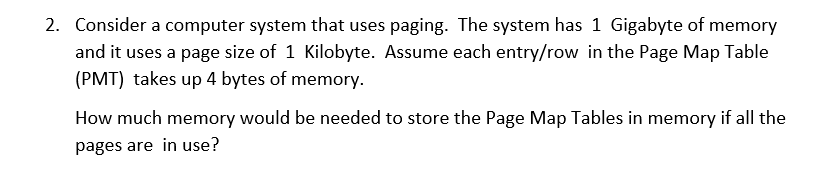 Solved 2. Consider a computer system that uses paging. The | Chegg.com