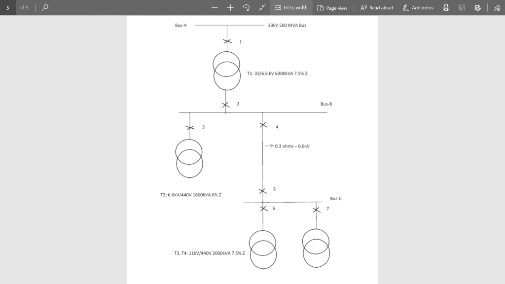 In the SLD shown in figure, one transformer is | Chegg.com