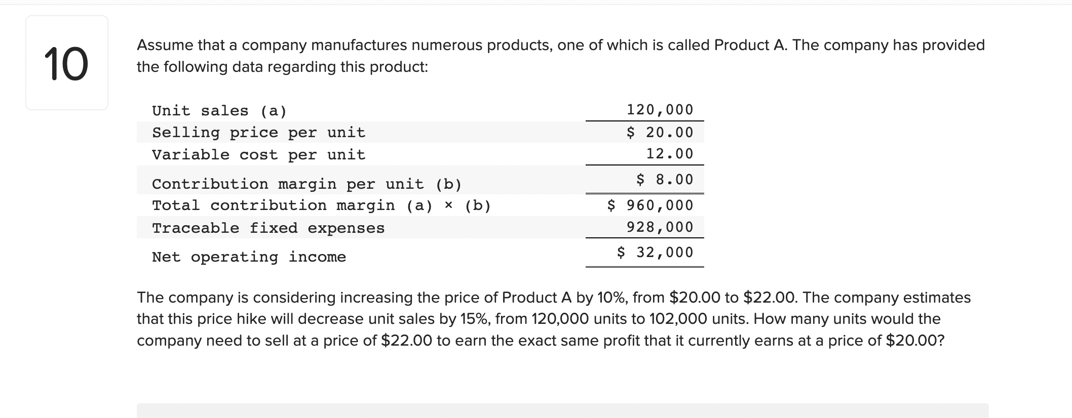 Solved Assume that a company manufactures numerous products, | Chegg.com