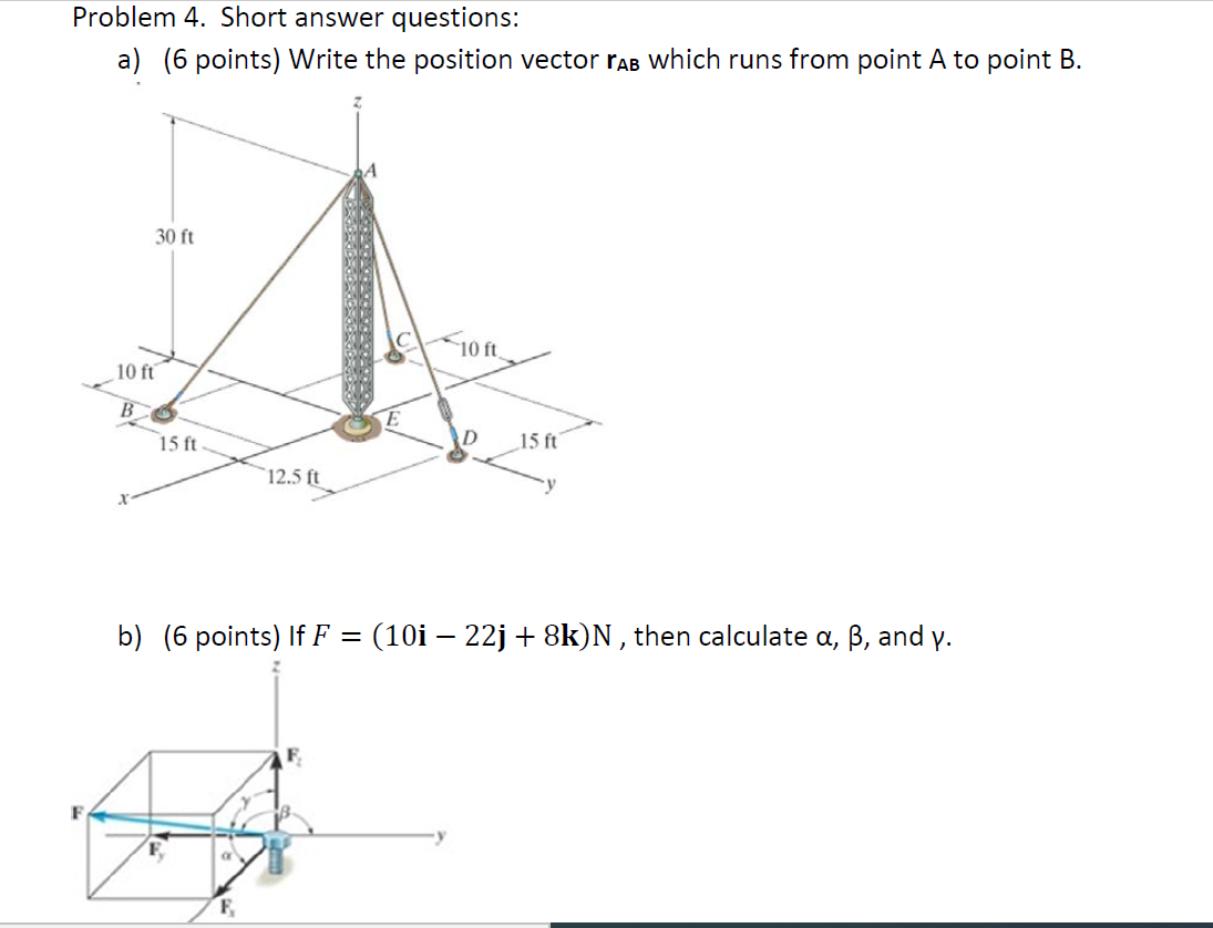 Solved Problem 4. Short answer questions: a) (6 points) | Chegg.com