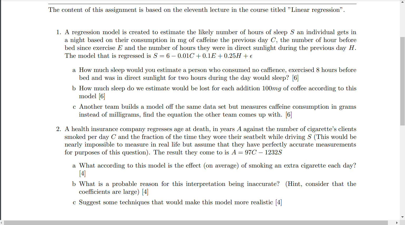 Solved The content of this assignment is based on the | Chegg.com