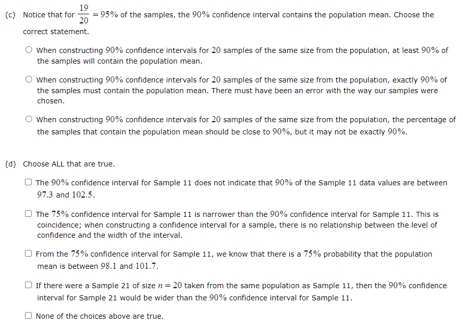 Solved You have taken a random sample of size n=10 from a | Chegg.com