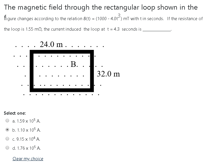 Solved The magnetic field through the rectangular loop shown | Chegg.com