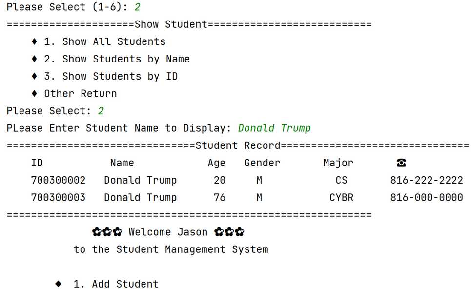 Solved Group Project Student Management Systems this | Chegg.com