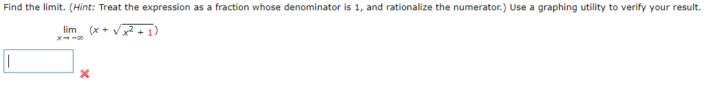 Solved Find the limit. (Hint: Treat the expression as a | Chegg.com