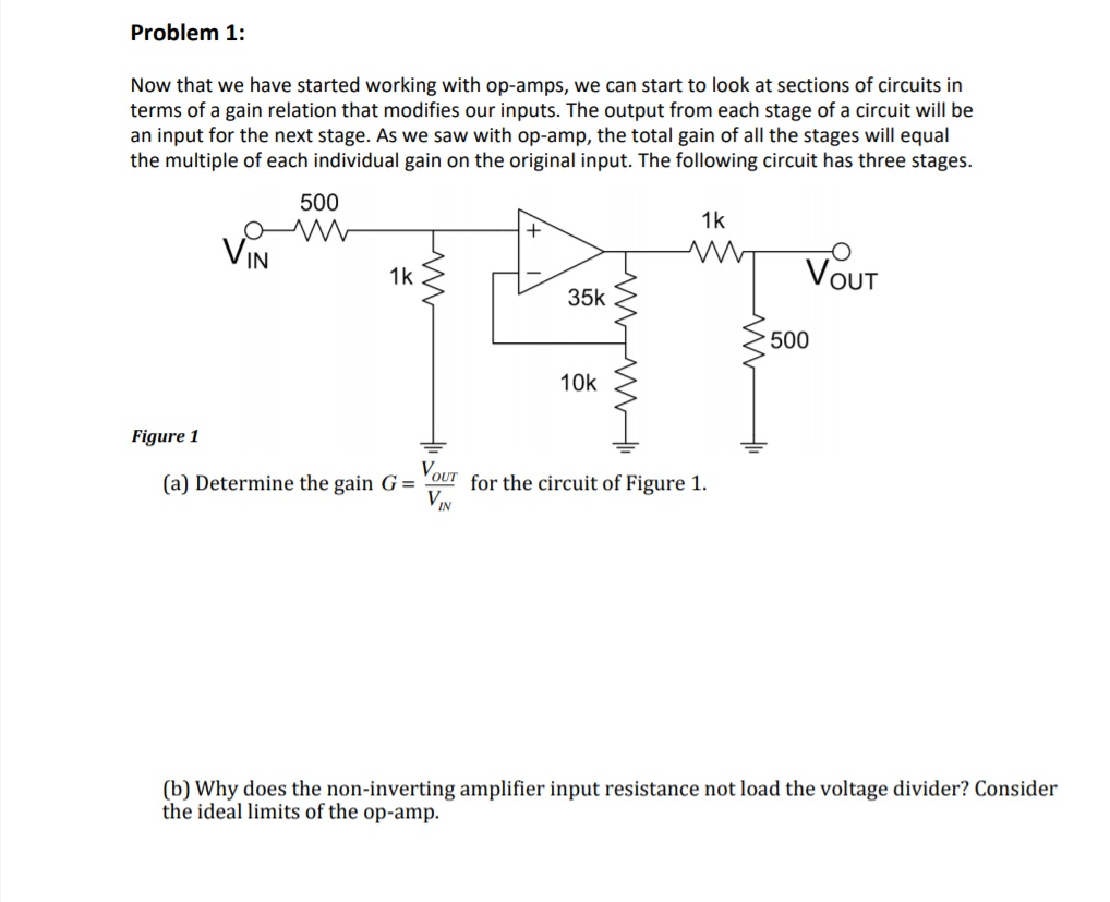 Solved Now that we have started working with op-amps, we can | Chegg.com