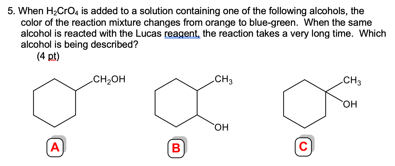 Solved 4. When H2CrO4 is added to a solution containing one | Chegg.com