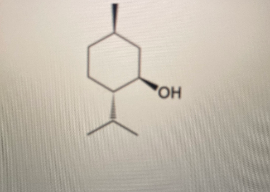 Solved 1) Draw both chair conformations of menthol. Indicate | Chegg.com