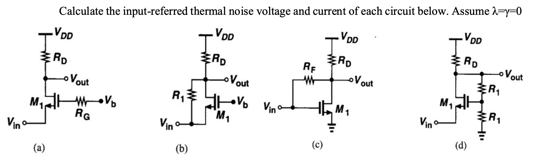 Solved Calculate the input-referred thermal noise voltage | Chegg.com
