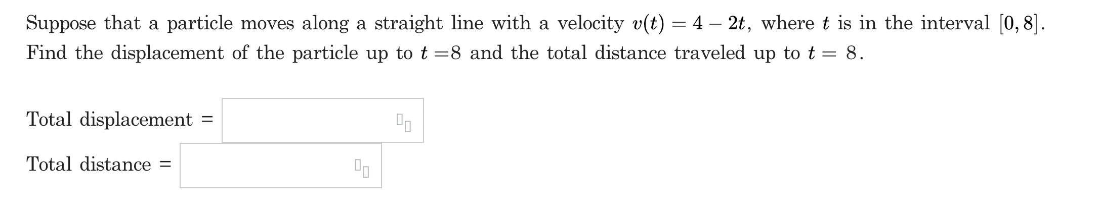 Solved Suppose That A Particle Moves Along A Straight Line