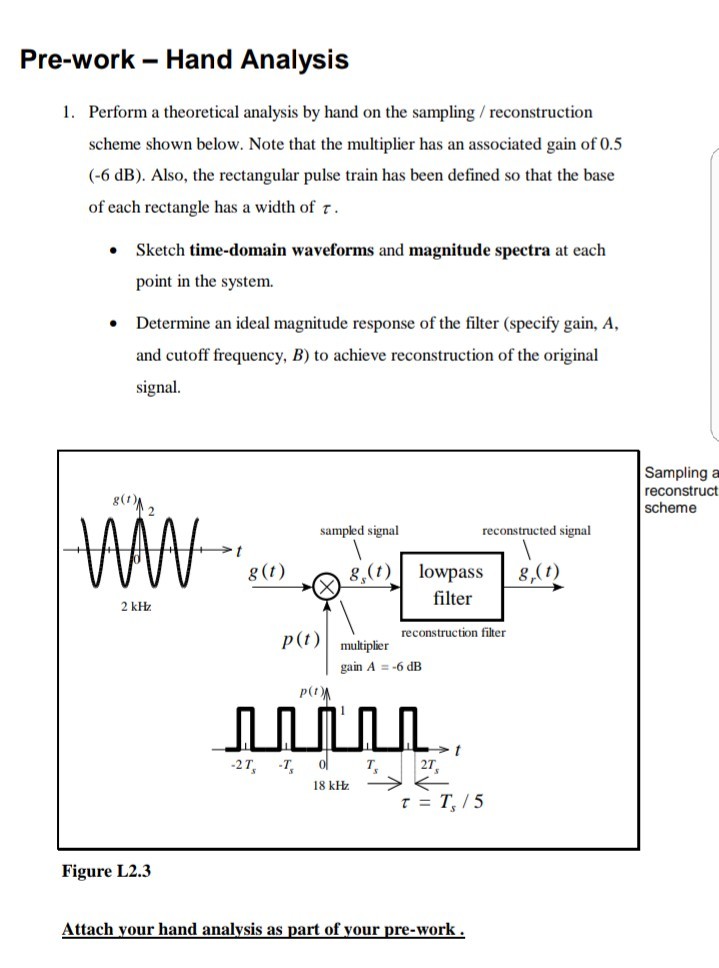 Solved Pre-work Hand Analysis 1. Perform a theoretical | Chegg.com