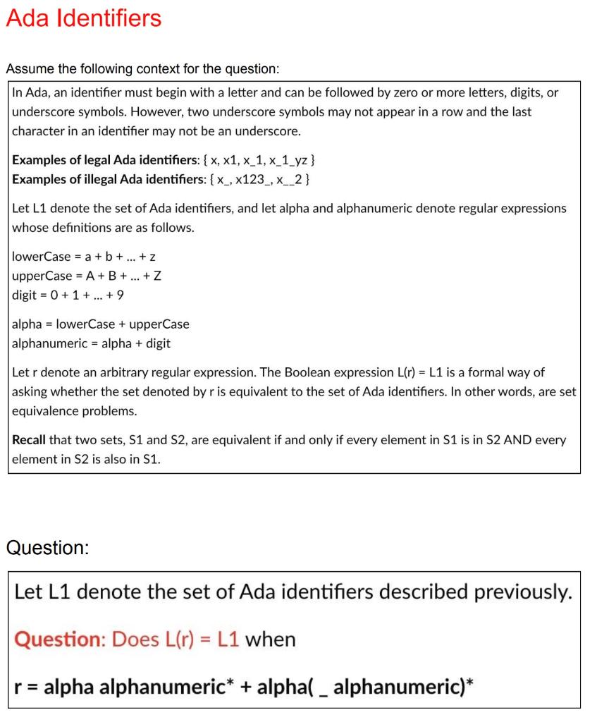 Solved Assume the following context for the question: In | Chegg.com