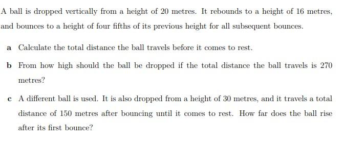 Solved ball is dropped vertically from a height of 20 | Chegg.com