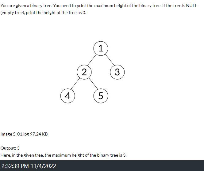 Solved Input The Input Will Be In The Following 9662