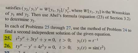 Solved In each of Problems 18 through 22, use the method of | Chegg.com