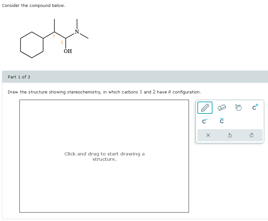 Solved Consider the compound below.Part 1 ﻿of 3Draw the | Chegg.com