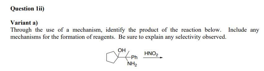 Solved Question lii) Variant a) Through the use of a | Chegg.com
