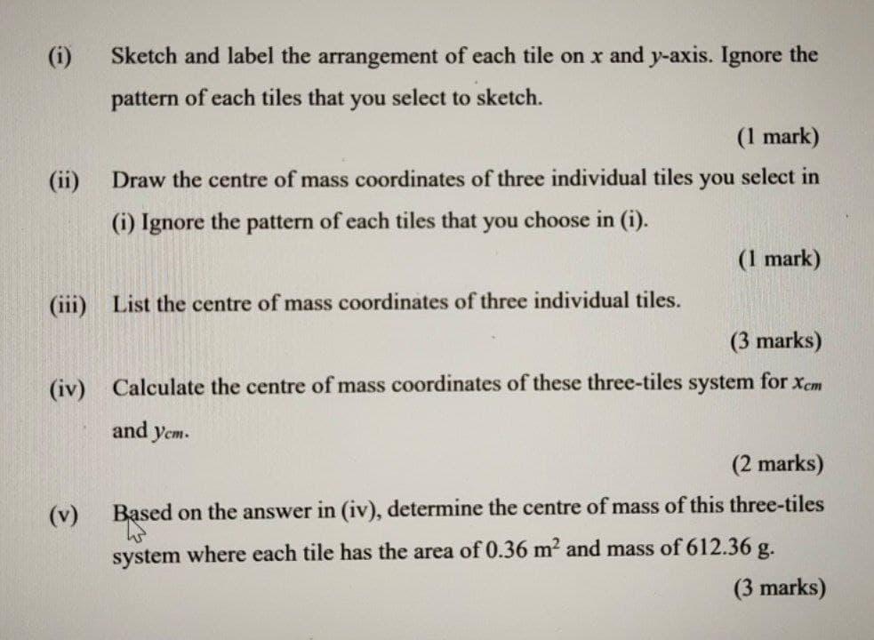 Figure 2 shows nine square tiles selected by a tile | Chegg.com