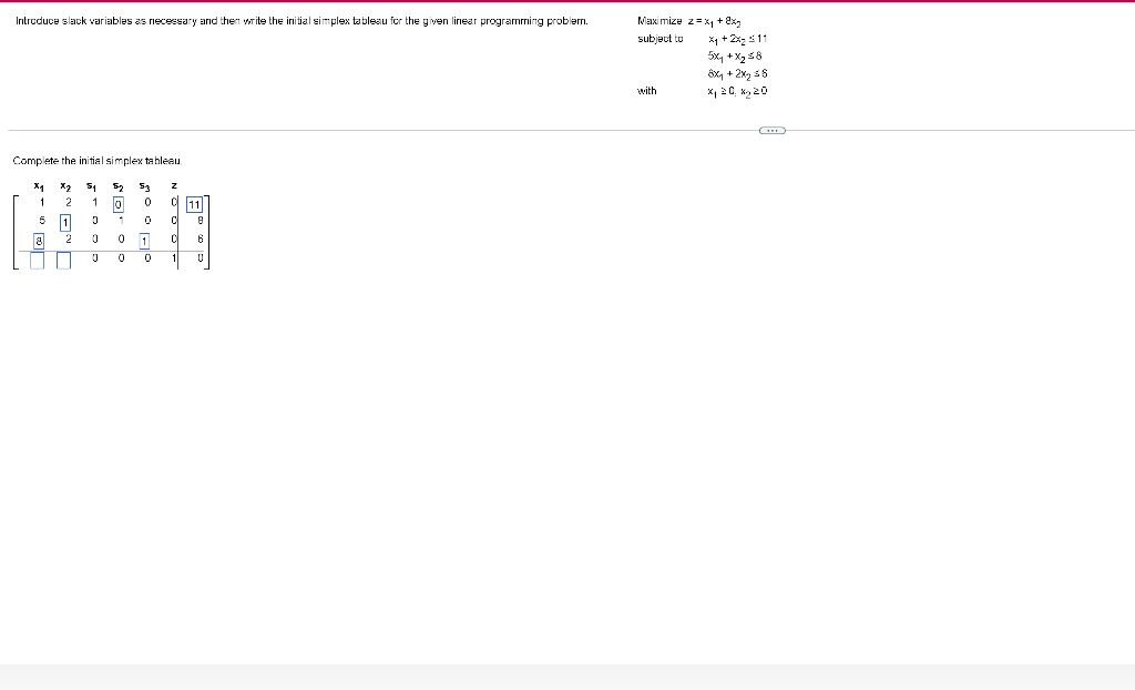 Solved Introduce slack variables as necessary and then write | Chegg.com