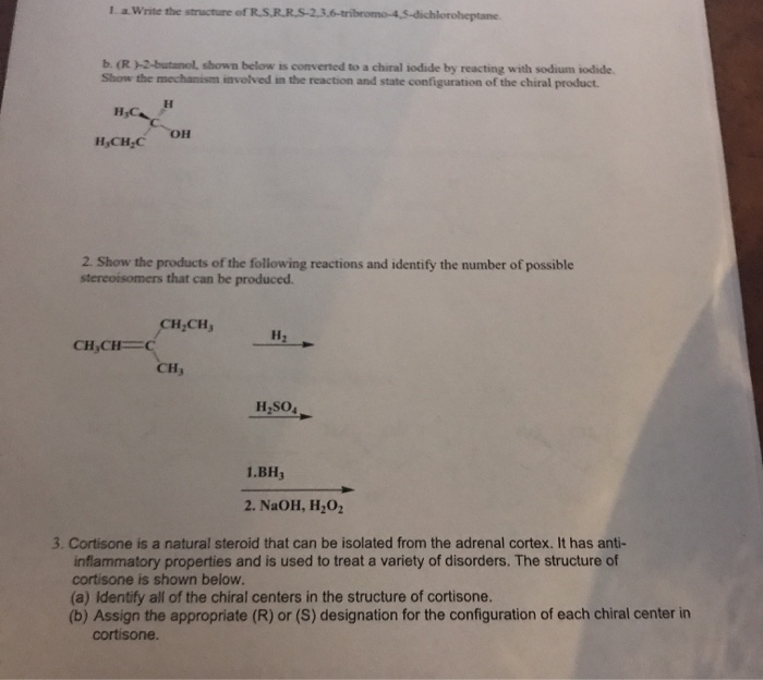 Solved I a Write the stracture of b. (R )-2-butanol, shown | Chegg.com