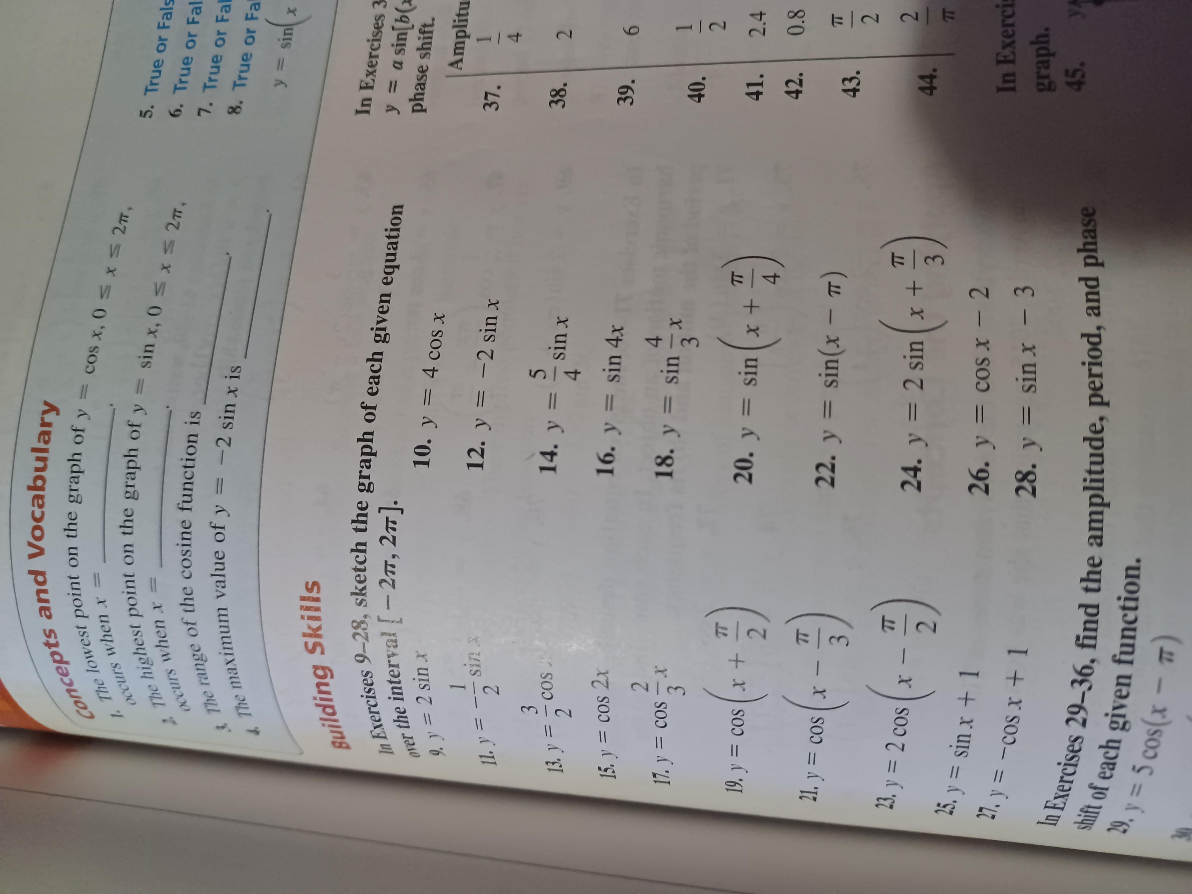 Solved concepts and Vocabulary 1. The lowest point on the | Chegg.com