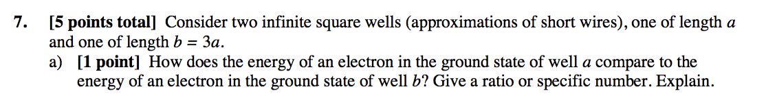 Solved 7. [5 points total] Consider two infinite square | Chegg.com