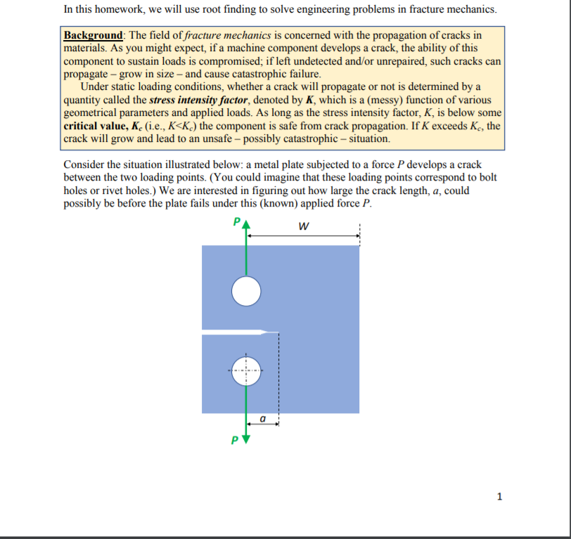 Solved In this homework, we will use root finding to solve | Chegg.com