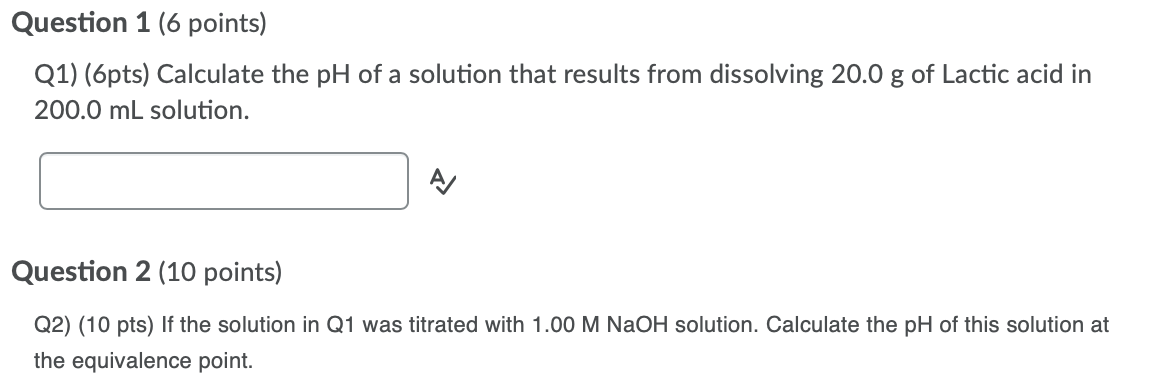 Solved Consider the acidic dissociation of Lactic | Chegg.com