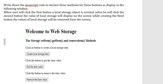 Solved Write down the javascript code to declare three | Chegg.com