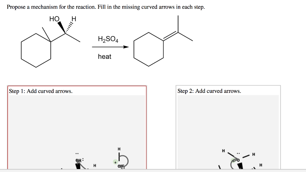 Solved Propose a mechanism for the reaction. Fill in the | Chegg.com