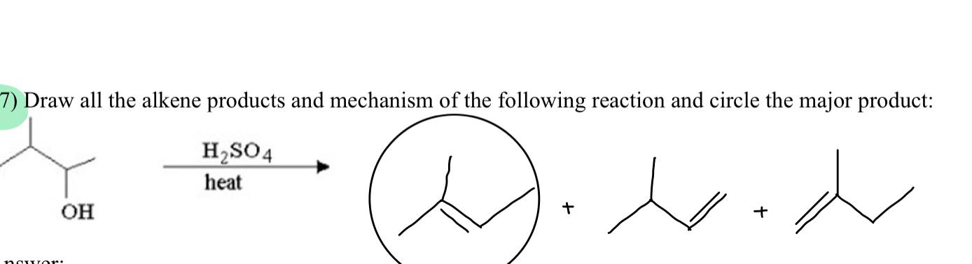 H2so4 Reaction Alkene