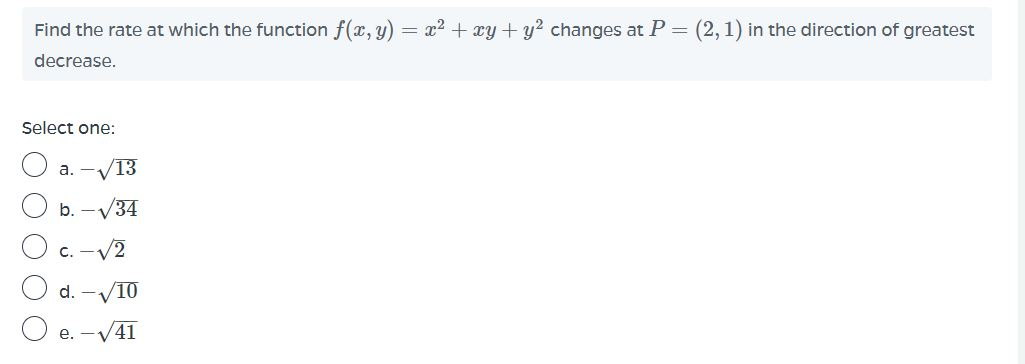 Solved Find the directional derivative of f(x,y) = 2xy – 3y2 | Chegg.com