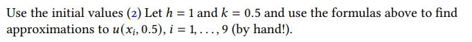 Solved Problem 1. (Finite difference method for the wave | Chegg.com
