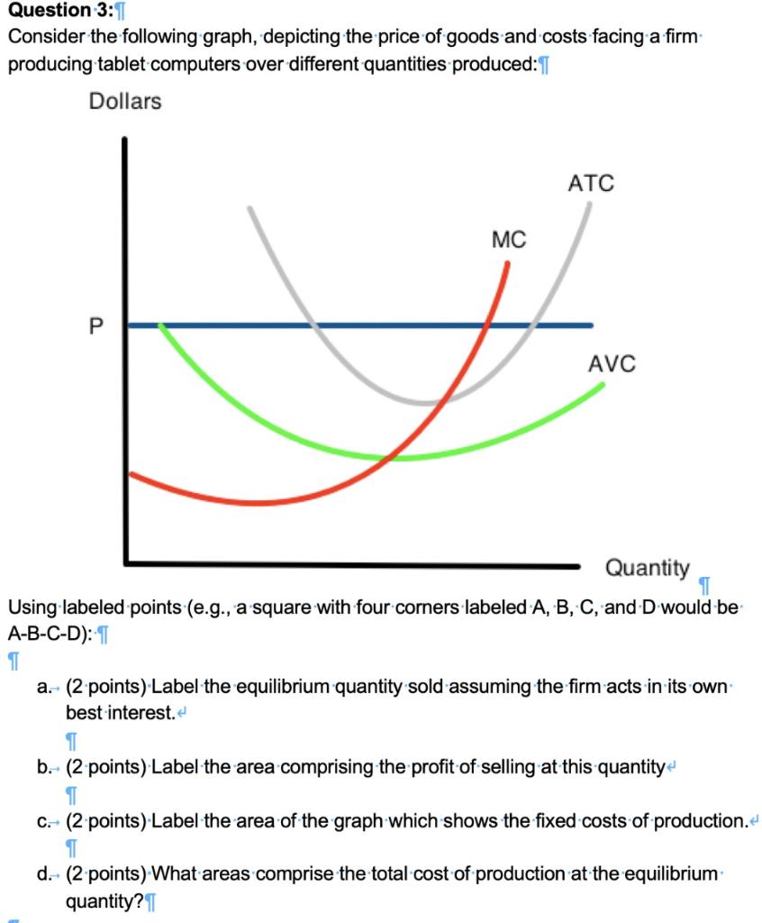 Solved Question 3:1 Consider the following graph, depicting | Chegg.com