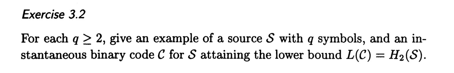 Exercise 32 For Each Q 2 Give An Example Of A 