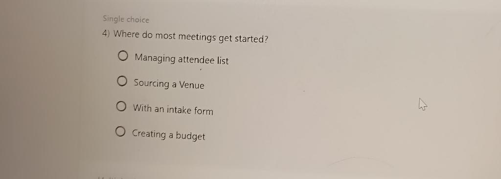 Solved Single choice 3) What are some types of events Cvent | Chegg.com
