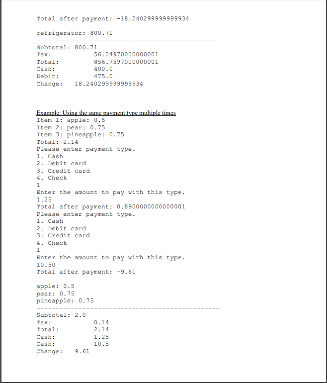 ITSC 1213 - Assignment 2 - Cash Register Due Date: | Chegg.com