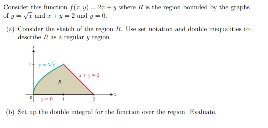 Solved Consider This Function F X Y 2x Y Where R Is The