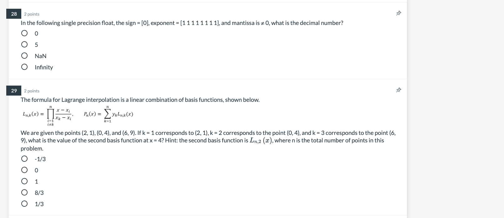 Solved 28 2 points In the following single precision float, | Chegg.com