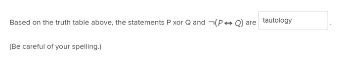 Solved Pxor Q means "P exclusive or Q". In other words, P | Chegg.com