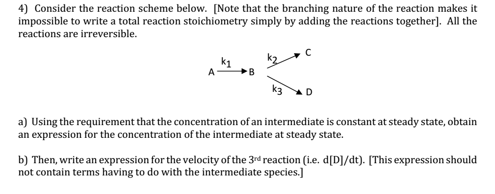 Solved How would you write an equation for an intermediate | Chegg.com