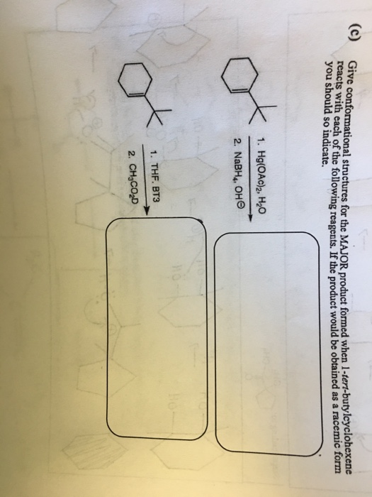 Solved Give conformational structure for the MAJOR proved | Chegg.com