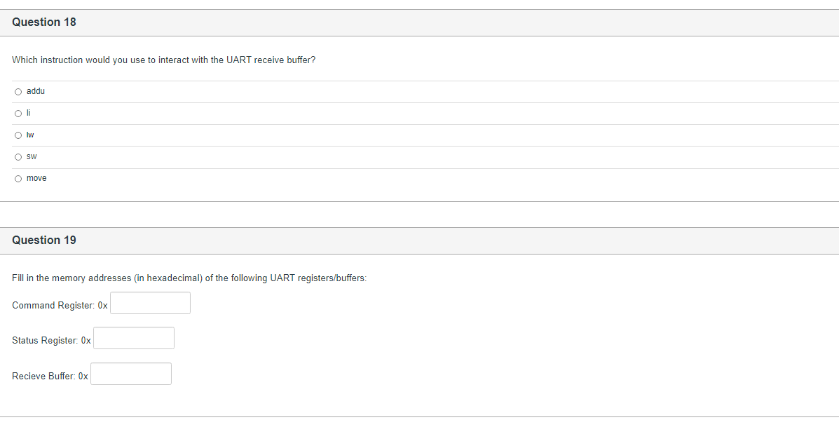 Solved Question 18 Which instruction would you use to | Chegg.com