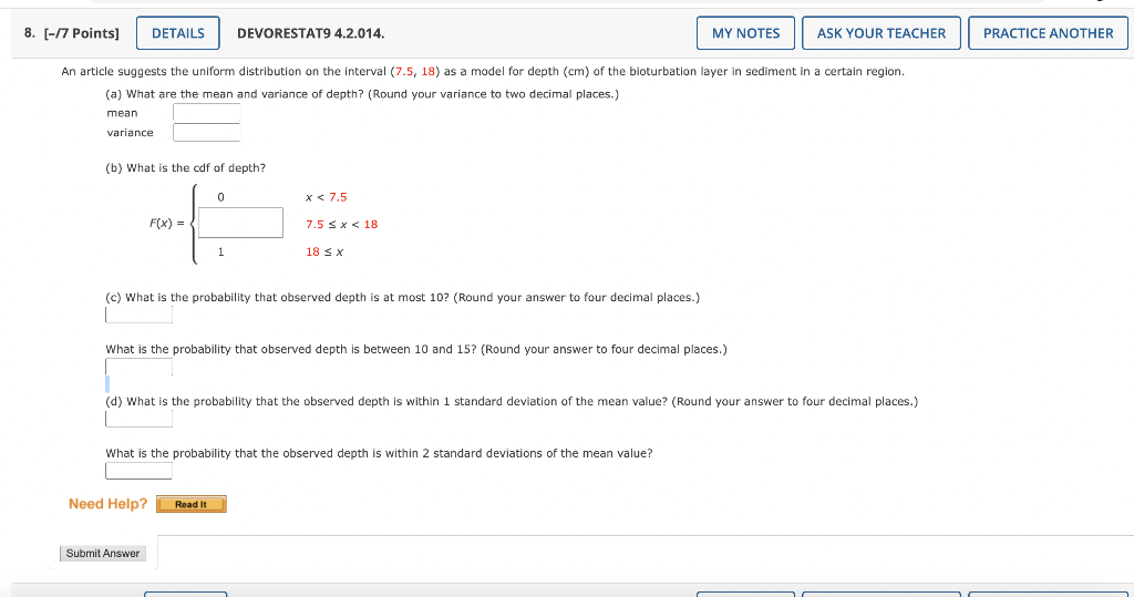 Solved An article suggests the uniform distribution on the | Chegg.com