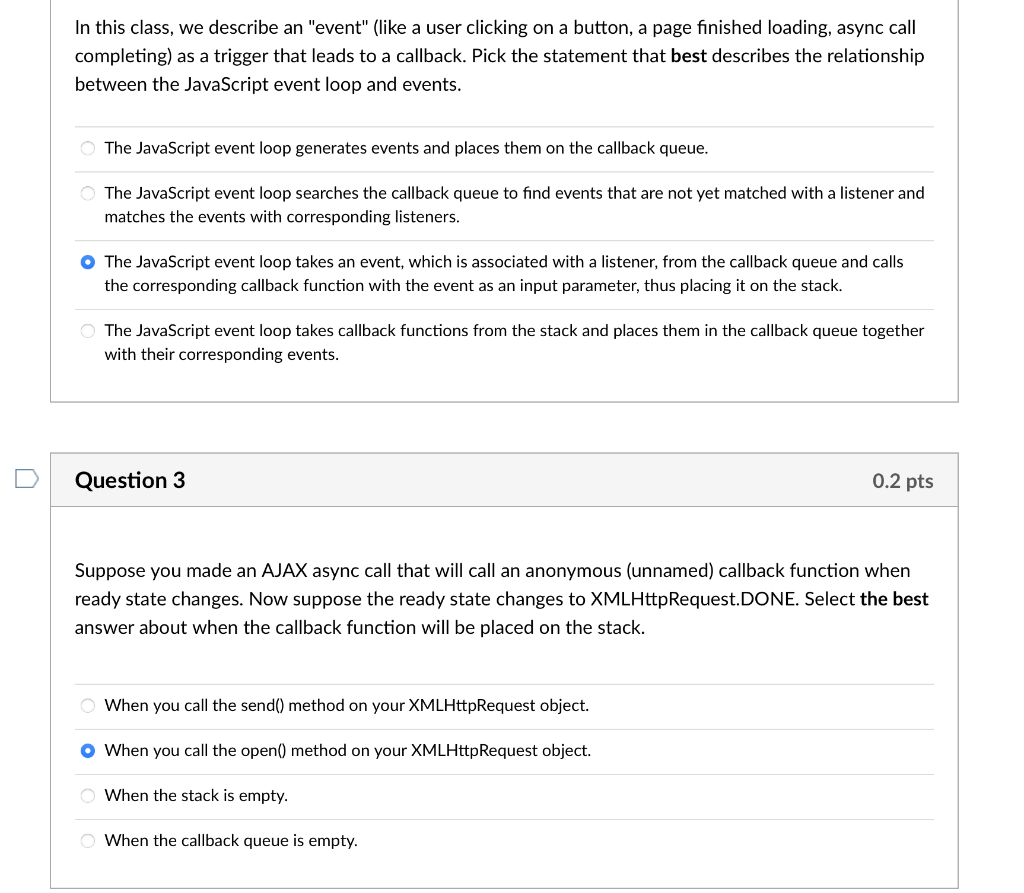 Solved In this class, we describe an "event" (like a user | Chegg.com