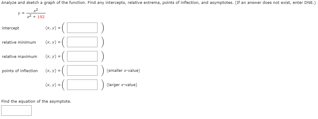 Solved Analyze and sketch a graph of the function. Find any | Chegg.com